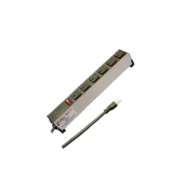 POWER-BAR6-M 6 Outles Power Bar, Metal(ACC-POWER-BAR6-M)