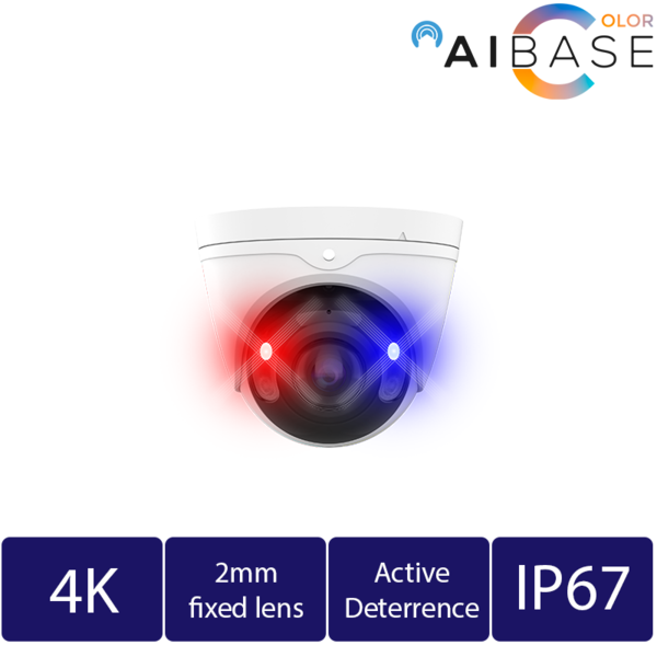 4K Deterrence Panoramic IP Turret (CAM-IP3158W-180-PV-AI)