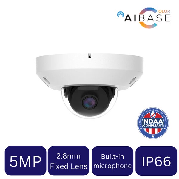 5MP 2.8MM PoE Mini Flat Dome (CAM-IP7345W-28-AI-V2)