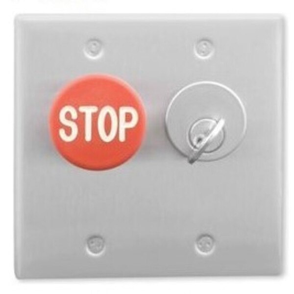 Key Switch With Mushroom Pushbutton