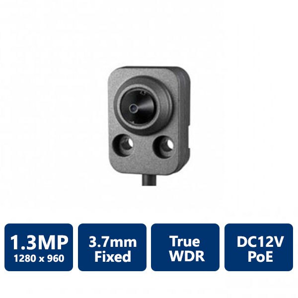 Hikvision L-shaped Lens, 3.7mm(DS-2CD6412FWD-L20)