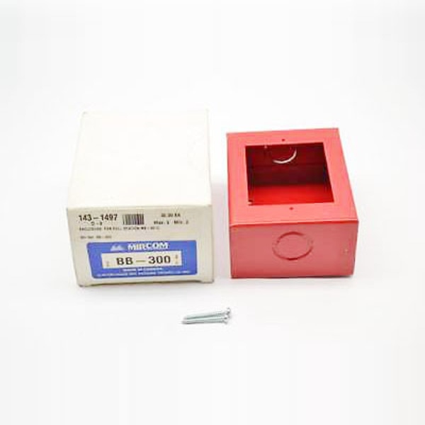 Mircom BB-300 Red Surface Backbox