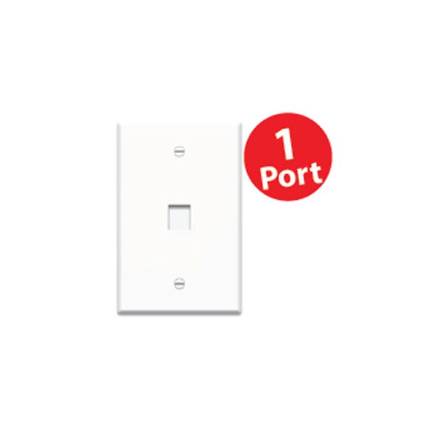 RJ45 Keystone Wall Plate With 1 Port(NT-RJ45-WF1)