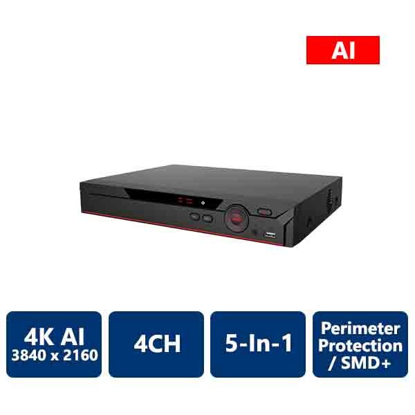 4 Channel Penta-brid 4K Mini 1U AI Digital Video Recorder(XVR-XV71A04H ...